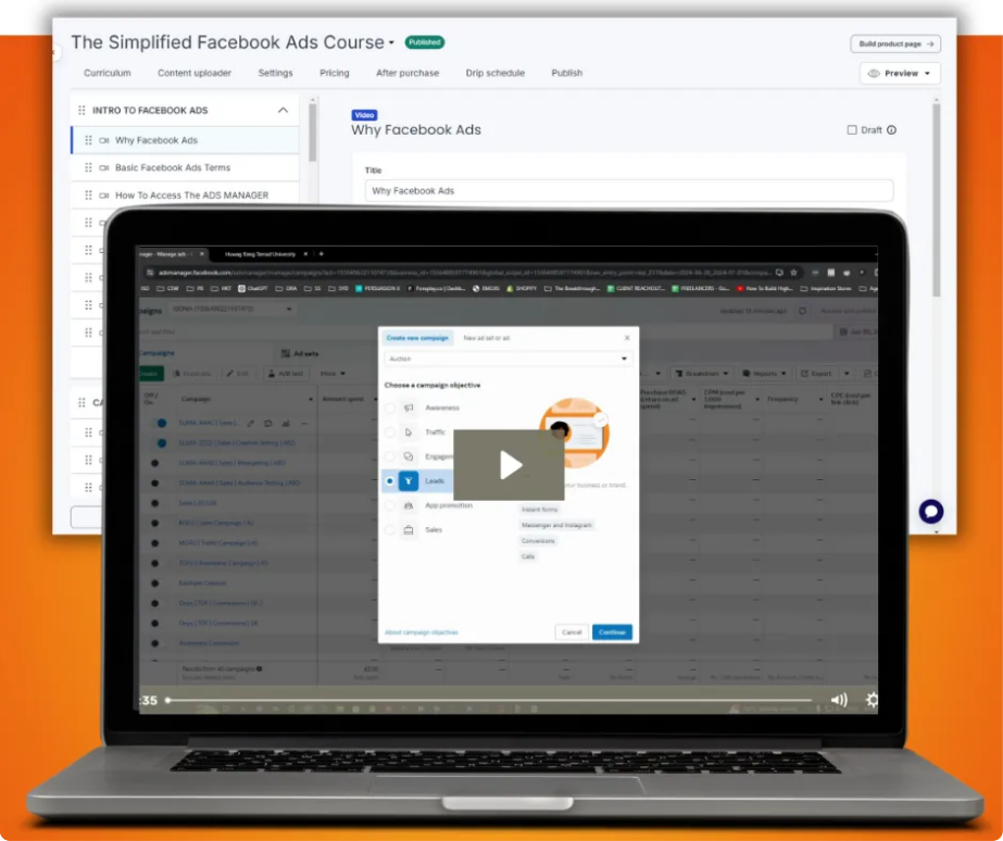 FB Ads Course - Si Andio
